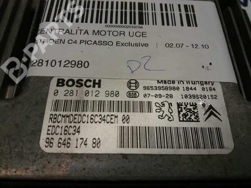 Engine control unit (ECU) CITROËN C4 Picasso I MPV (UD_) 1.6 HDi ...