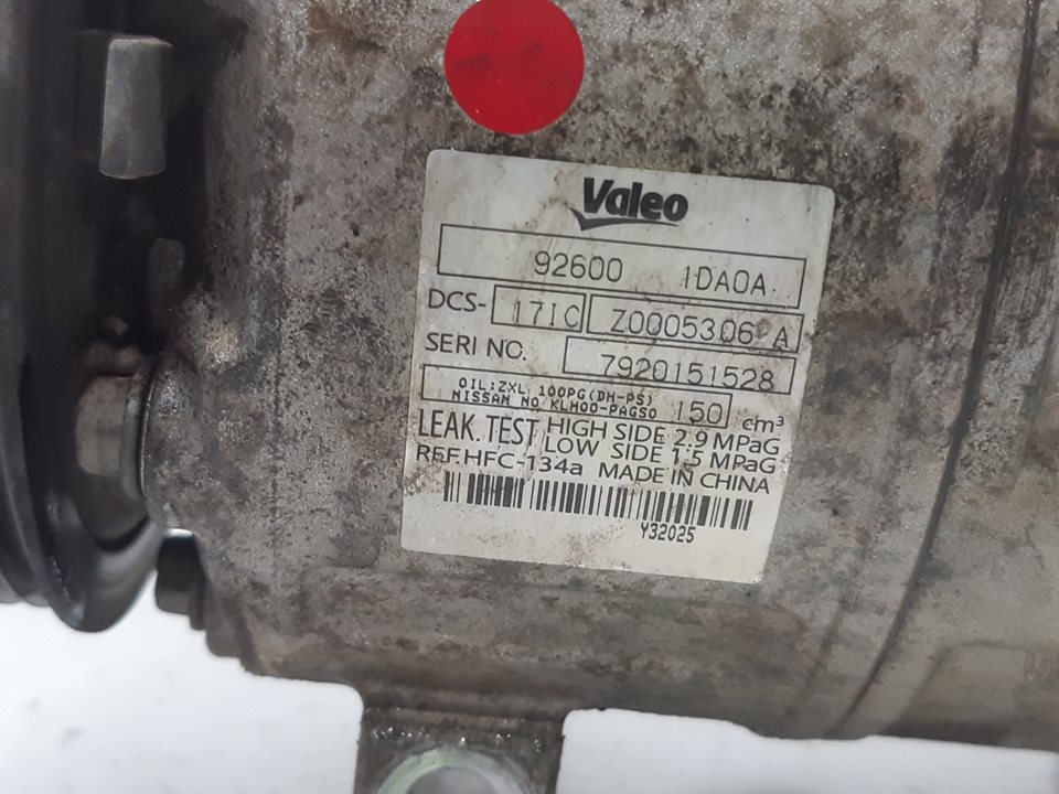 AC compressor NISSAN X-TRAIL (T31) 2.0 dCi 926001DA0A | 123876 KMS | B-Parts