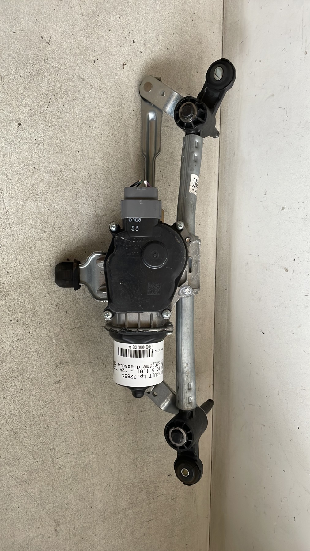 Front wipers mechanism RENAULT CLIO V (B7_) 1.0 TCe 90 (B7MT) 26572472 ...