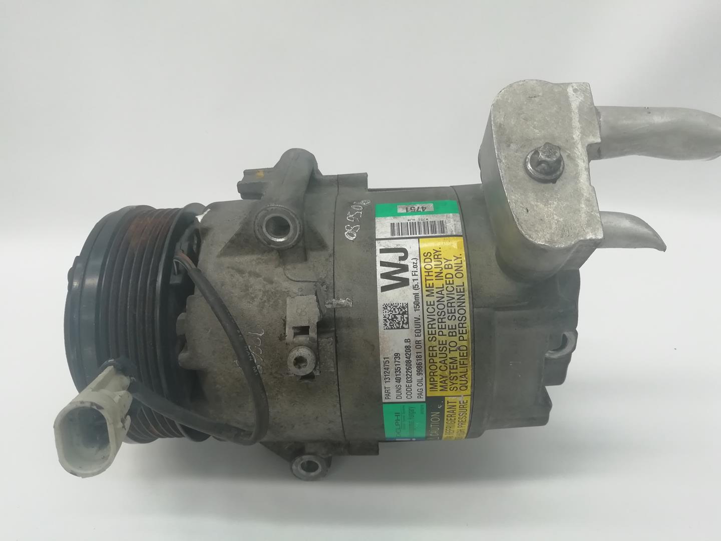 AC compressor OPEL ASTRA G Hatchback (T98) 1.7 CDTI (F08, F48) 12584885 ...