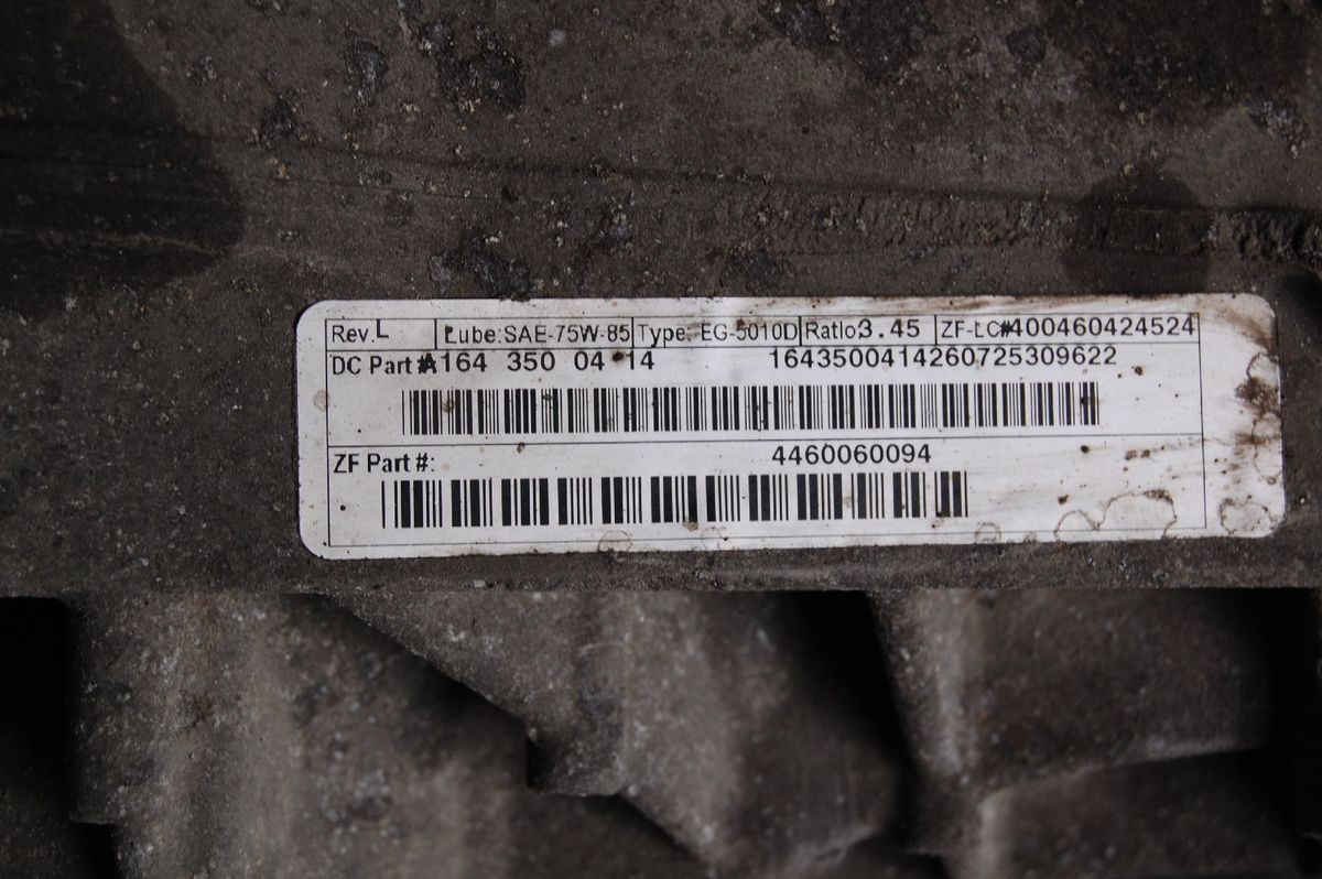 Differential hinten MERCEDES-BENZ M-CLASS (W164) ML 320 CDI 4-matic ...