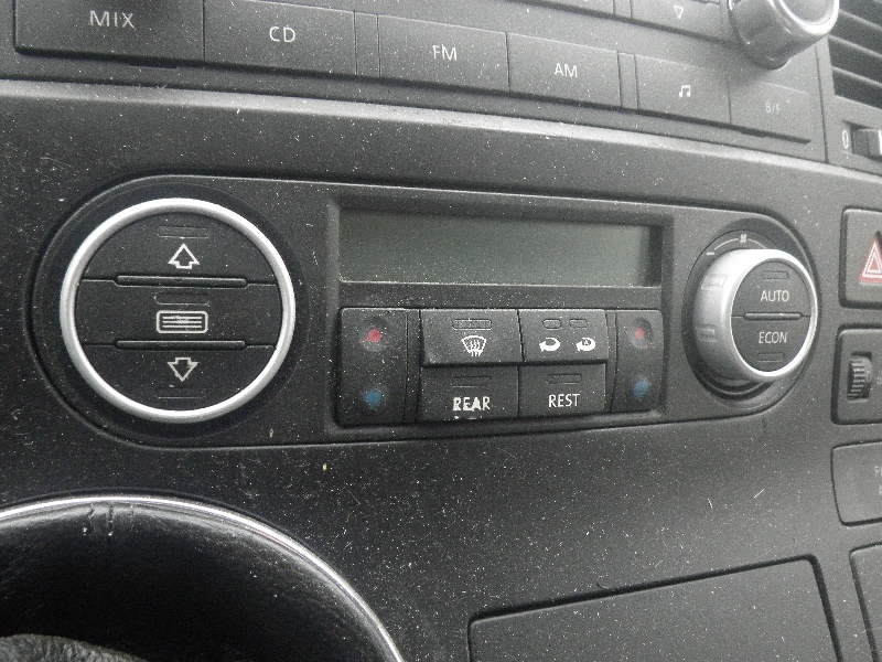 Climate control VW MULTIVAN T5 (7HM, 7HN, 7HF, 7EF, 7EM, 7EN) 2.5 TDI ...
