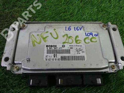 Engine control unit (ECU) PEUGEOT 206 CC (2D) 1.6 16V (2DNFUF, 2DNFUR ...