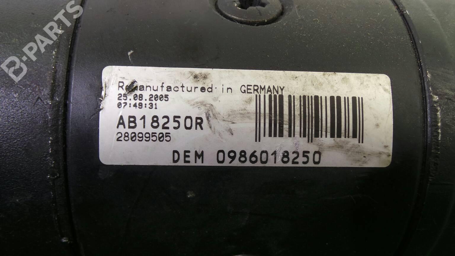 Starter AUDI A6 C4 (4A2) 2.5 TDI 1097358 | B-Parts