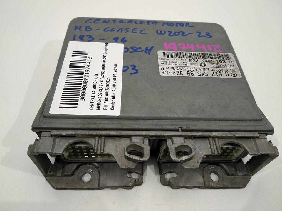 Engine control unit (ECU) MERCEDES-BENZ C-CLASS (W202) C 230 Kompressor ...