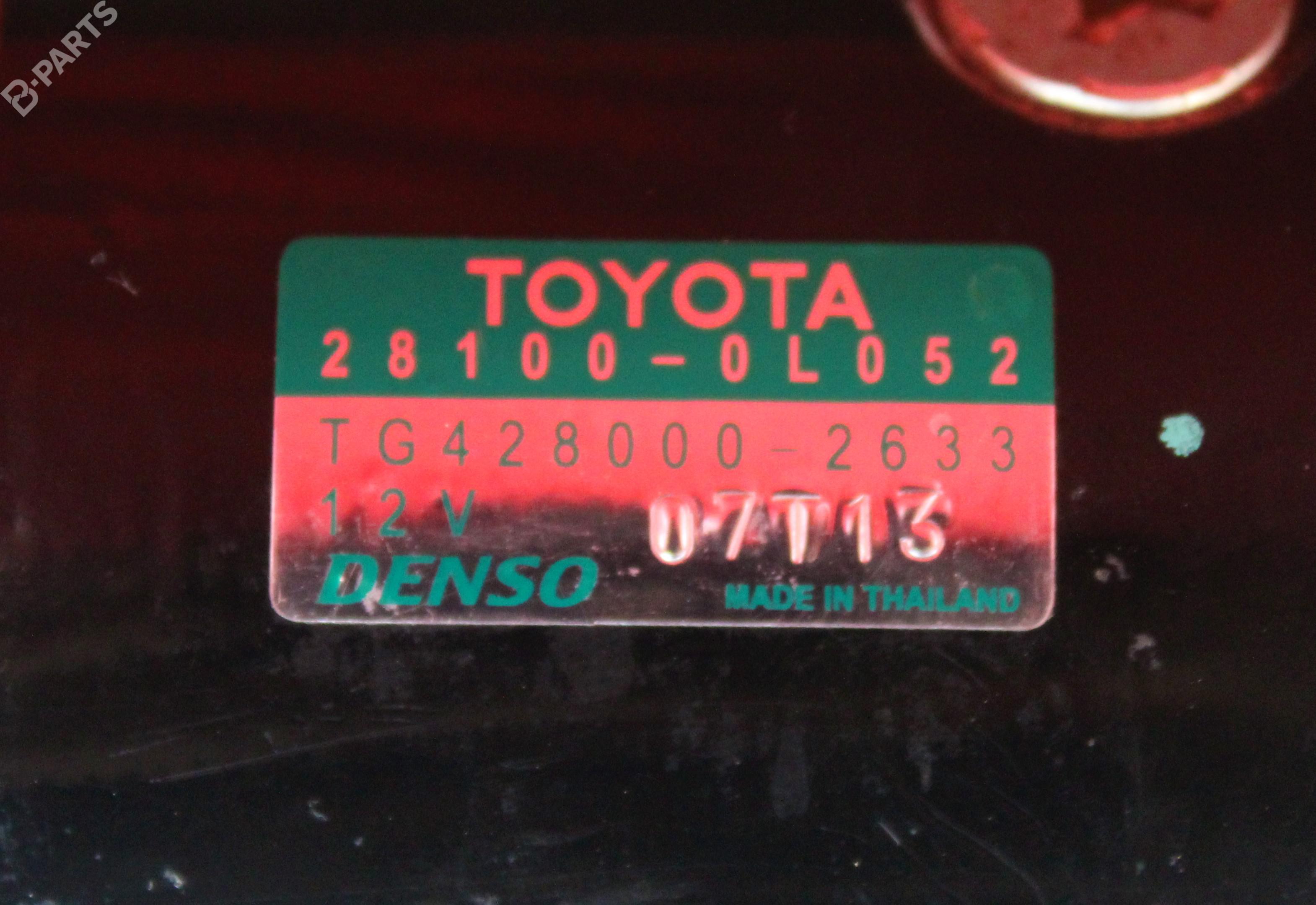 Motor de arranque TOYOTA HILUX VIII Pickup (_N1_) 2.4 D (GUN112 ...