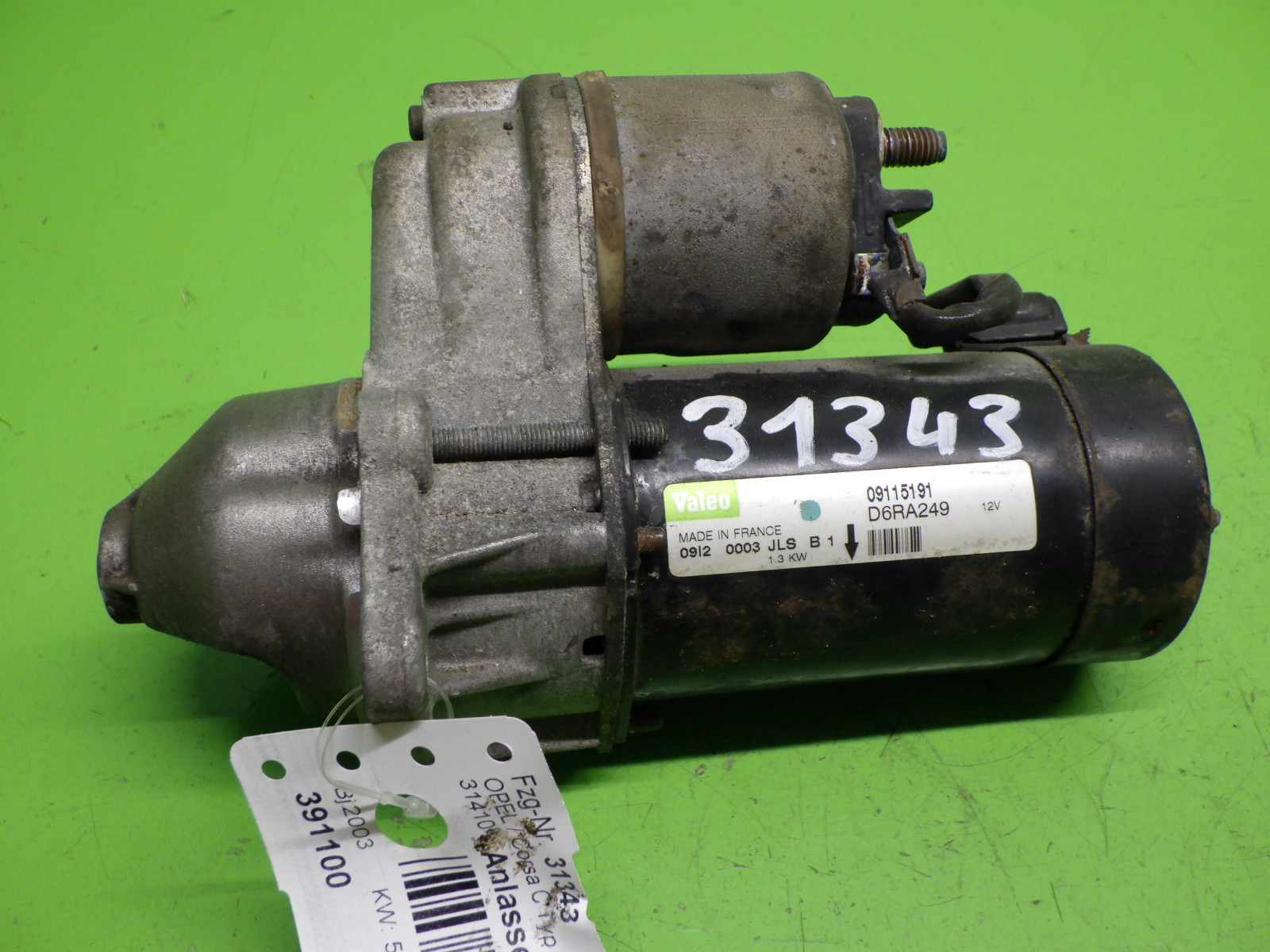 Starter OPEL CORSA C (X01) 1.2 (F08, F68) 13035121 | B-Parts