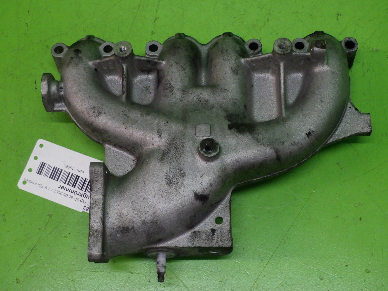 Intake manifold AUDI A3 (8P1) 1.9 TDI 12604325 | B-Parts