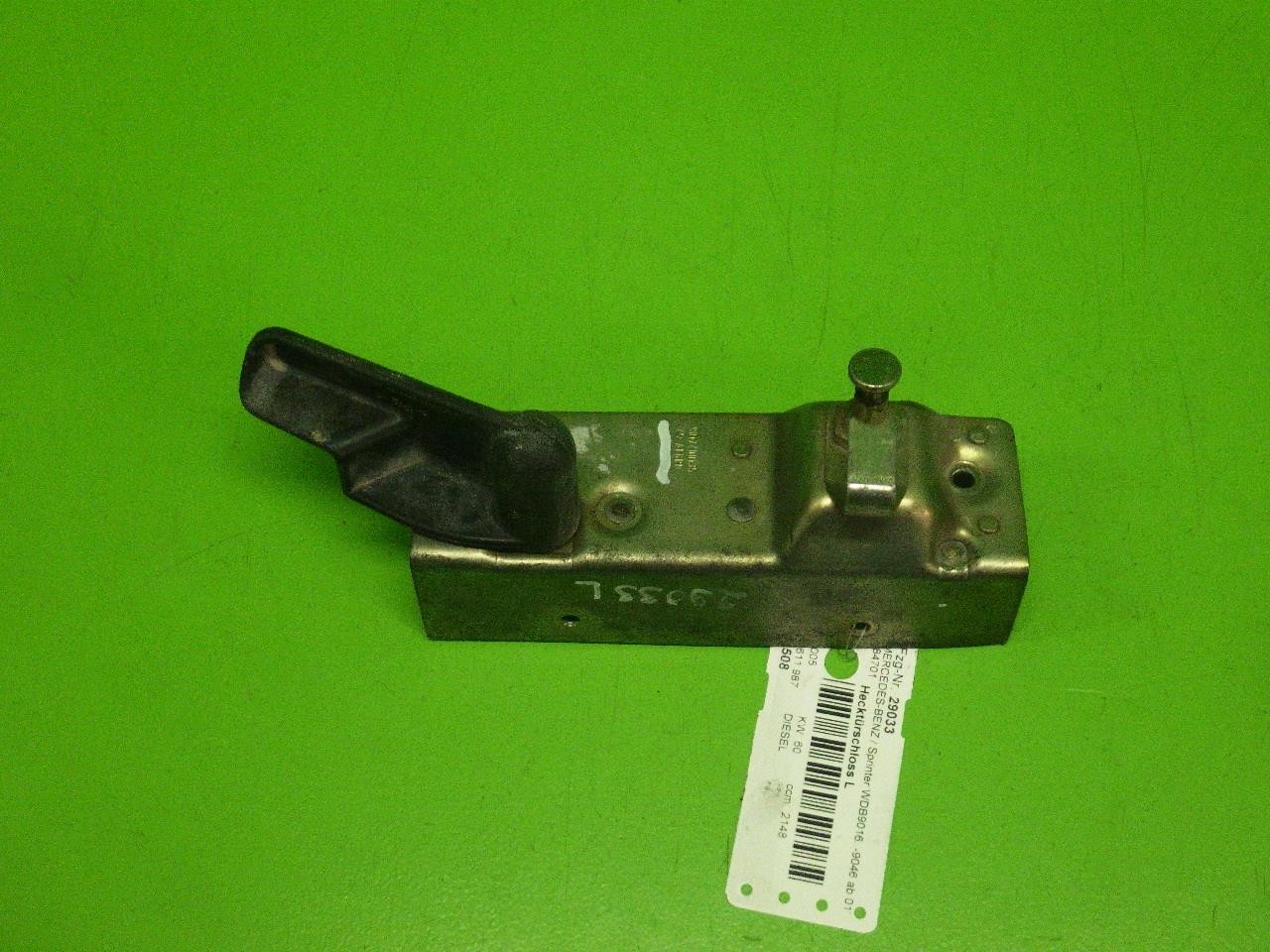 Tailgate lock MERCEDES-BENZ SPRINTER 2-t Van (B901, B902) 208 CDI ...