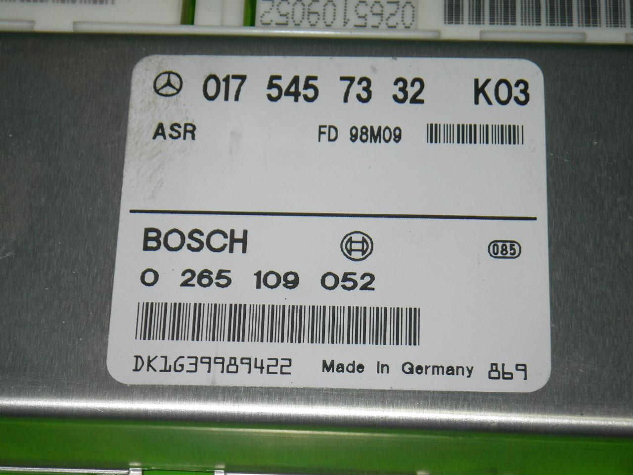 Control unit MERCEDES-BENZ C-CLASS (W202) C 220 CDI (202.133) MERCEDES ...