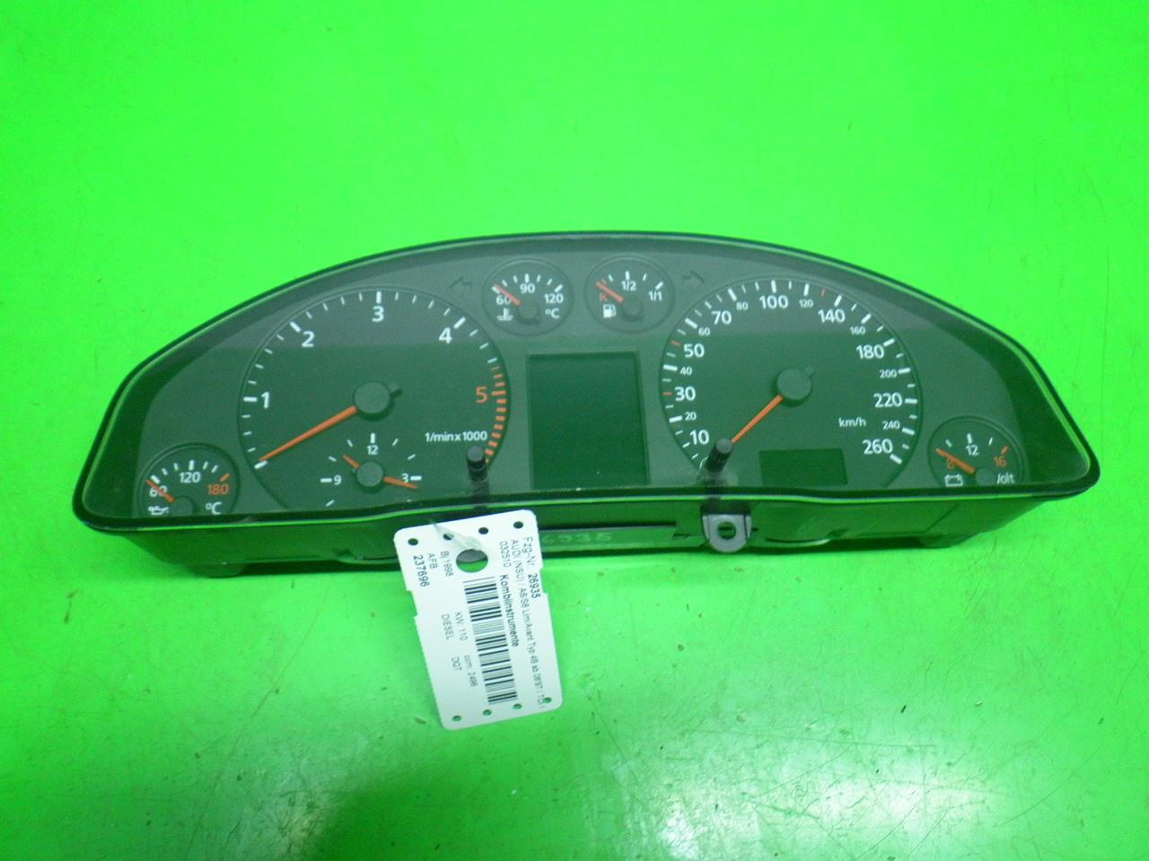 Instrument cluster AUDI A6 C5 Avant (4B5) 2.5 TDI quattro 6365531 | B-Parts