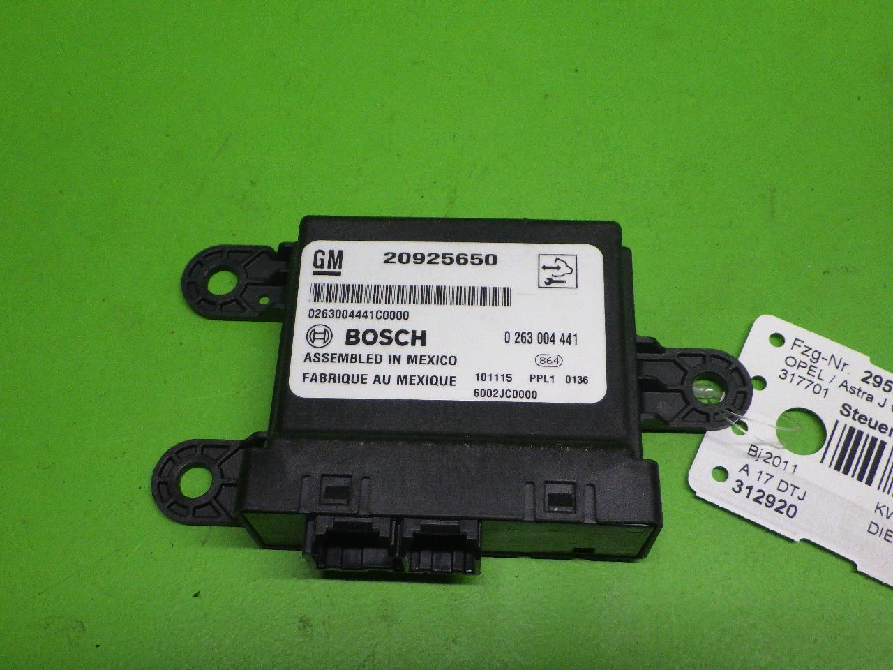 Electronic module OPEL ASTRA J Sports Tourer (P10) 1.7 CDTI (35 ...