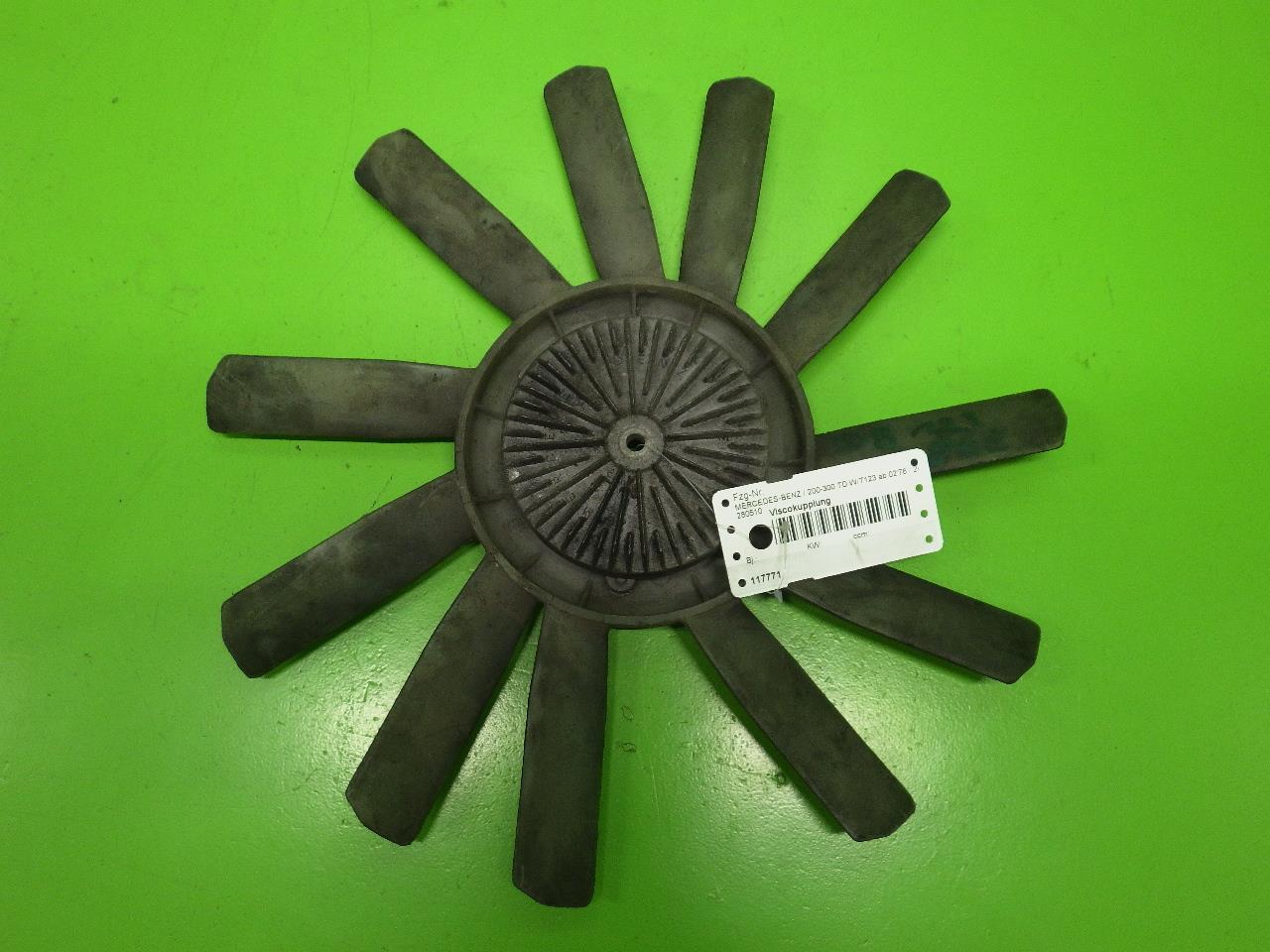 Radiator fan MERCEDES-BENZ 123 Saloon (W123) 280 E (123.033) 6340423 ...