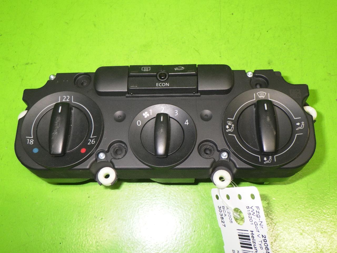 Climate control VW GOLF V (1K1) 1.4 16V 6382438 | B-Parts