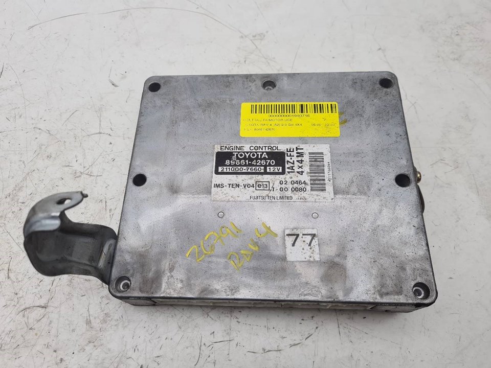 Engine control unit (ECU) TOYOTA RAV 4 II (_A2_) 2.0 4WD (ACA21, ACA20 ...