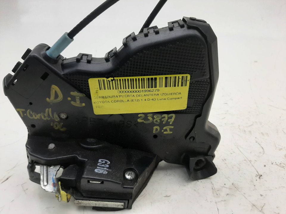 Front left lock TOYOTA COROLLA Saloon (_E12_) 1.4 D-4D (NDE120 ...