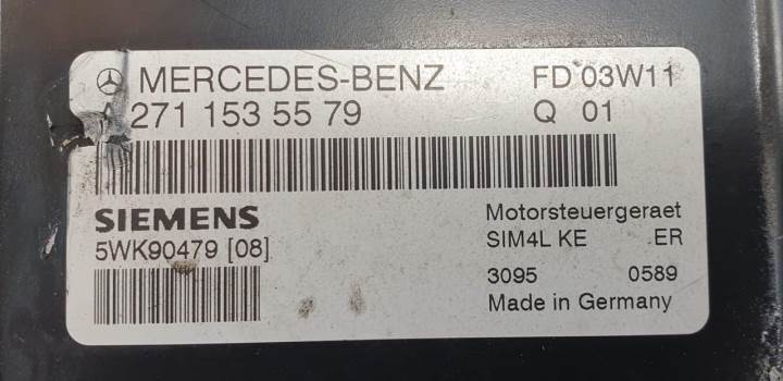 Engine control unit (ECU) MERCEDES-BENZ C-CLASS (W203) C 180 Kompressor ...
